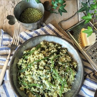 Green Risotto of Bamboo Rice and Sea Asparagus | The Lemon Apron
