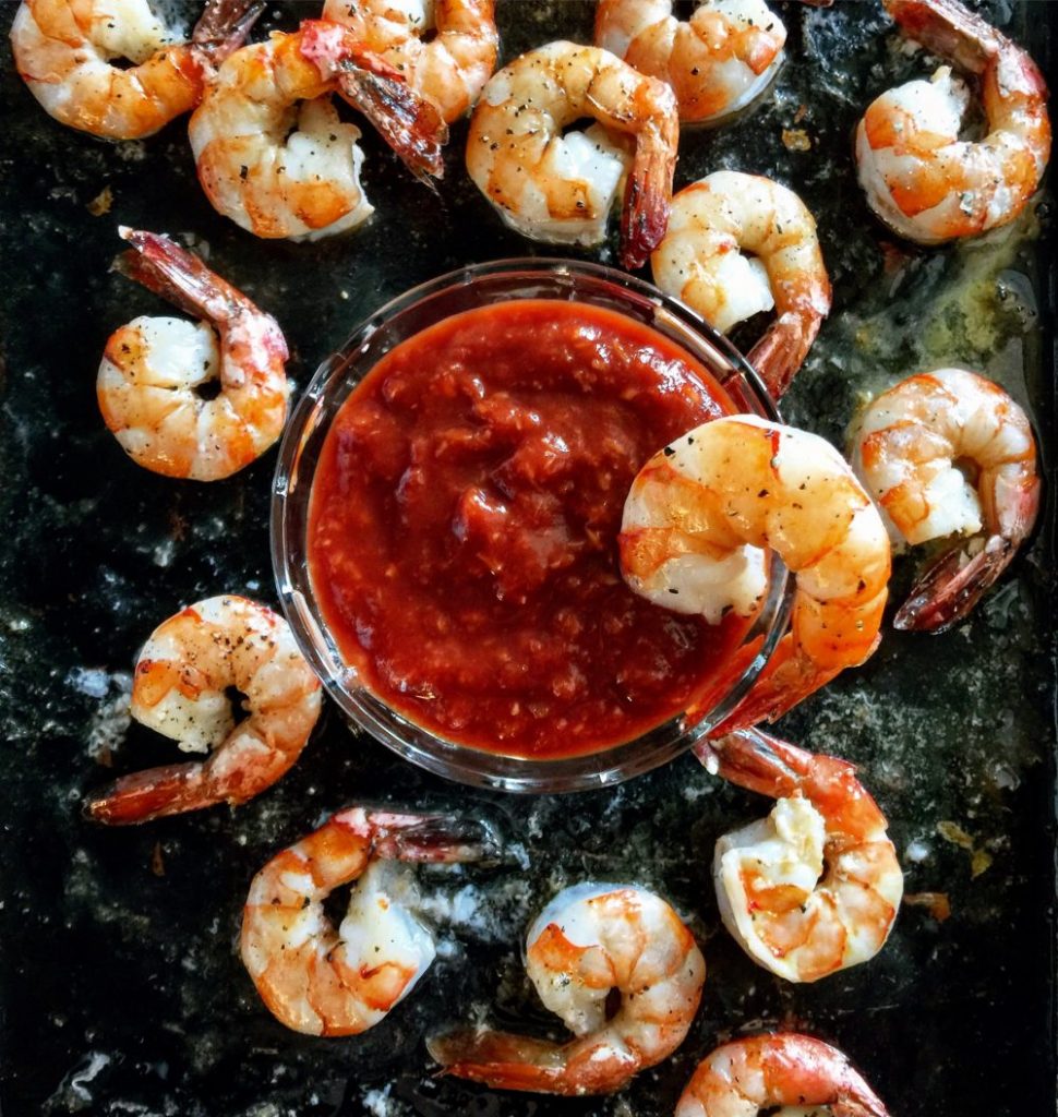 Harissa Spiked Shrimp Cocktail | The Lemon Apron