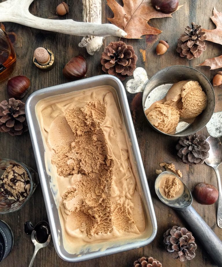 Roasted Chestnut Ice Cream | The Lemon Apron