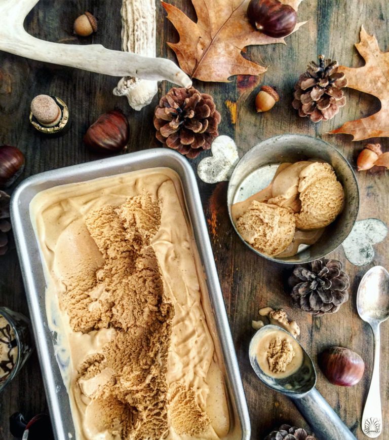 Roasted Chestnut Ice Cream | The Lemon Apron