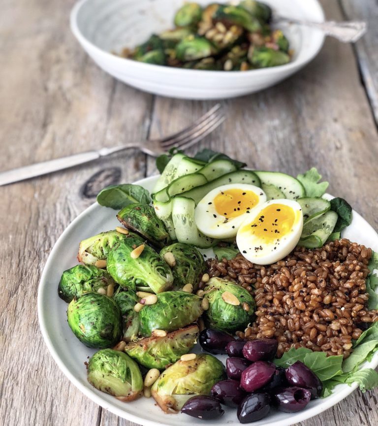 Sautéed Brussels Sprouts with Sumac & Nuts | The Lemon Apron