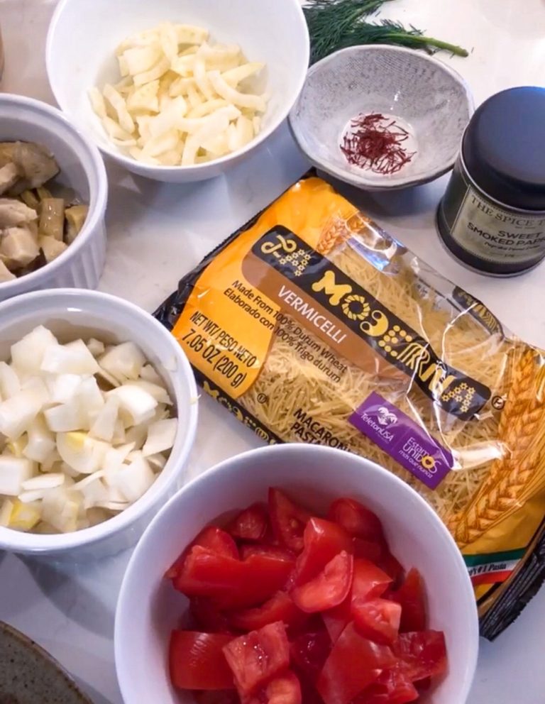 Spanish Fideua, Pasta Paella | The Lemon Apron