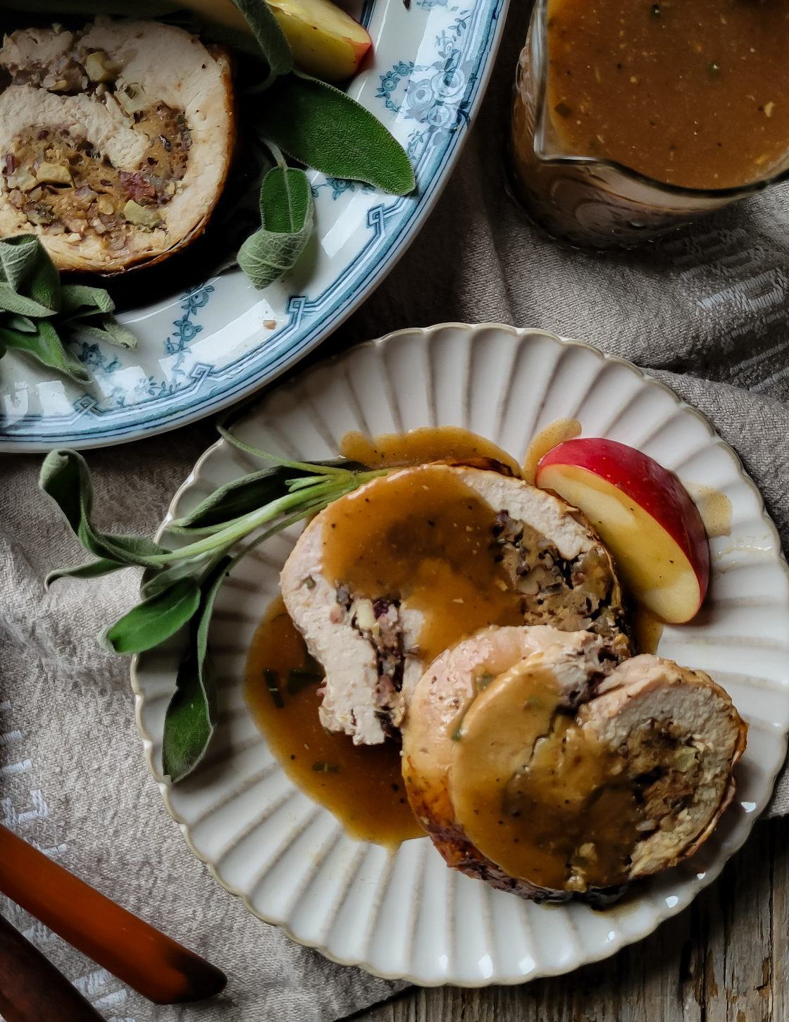 stuffed rolled turkey breast 2 - The Lemon Apron