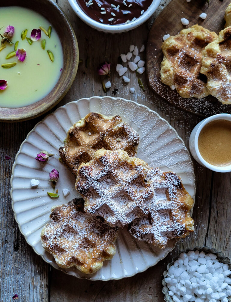 Liege Inspired Mochi Waffles | The Lemon Apron